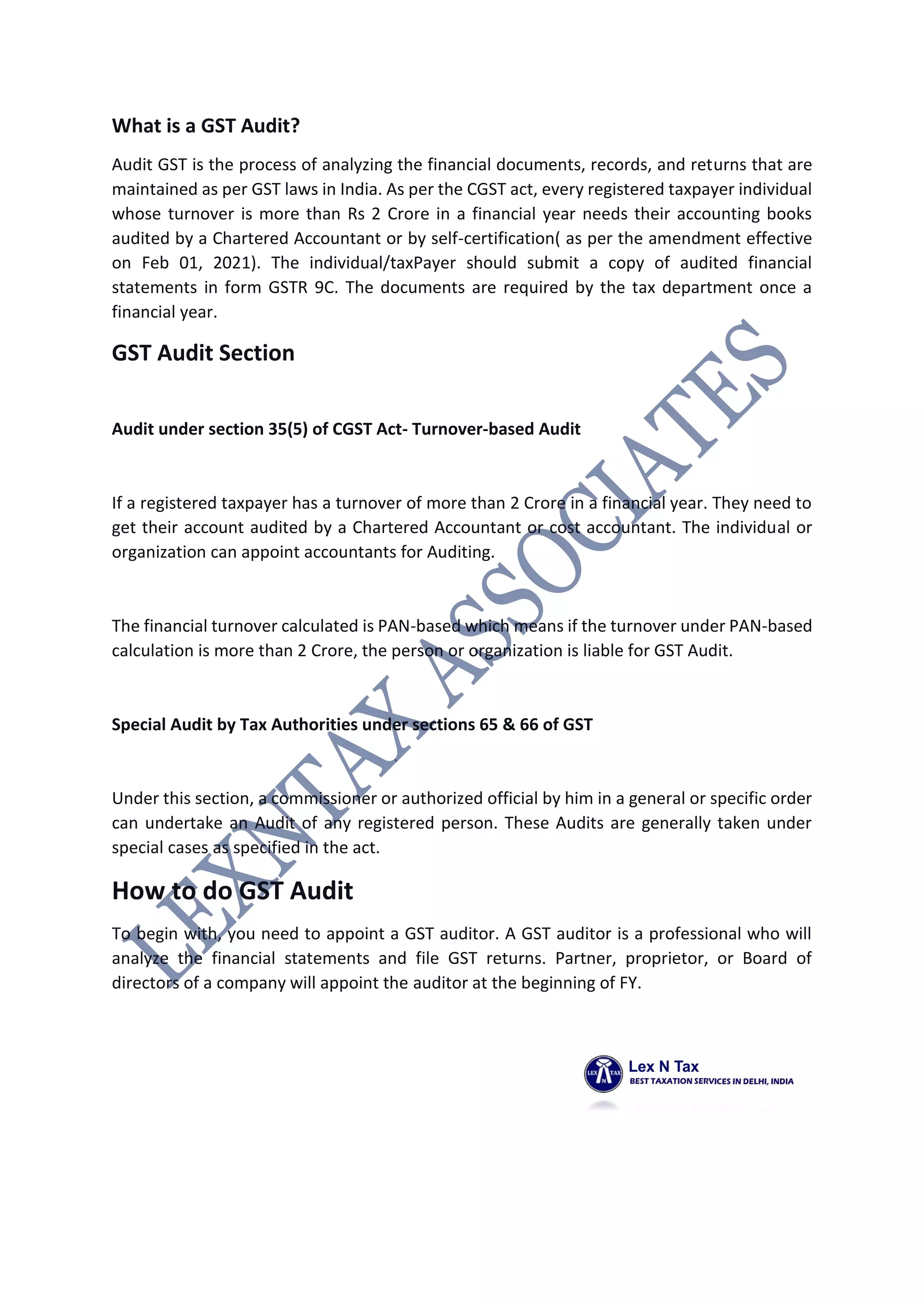 GST Audit | PDF