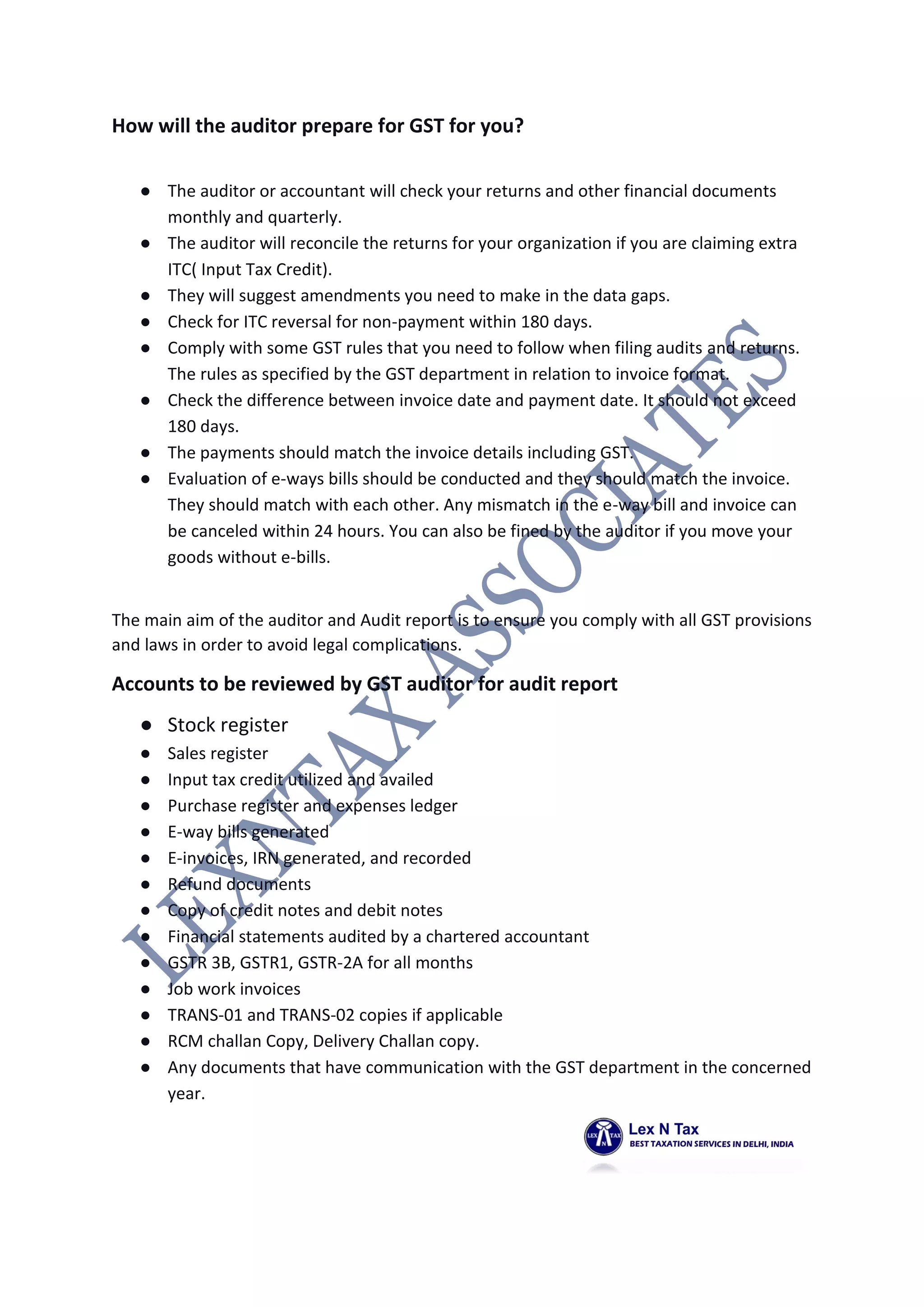GST Audit | PDF