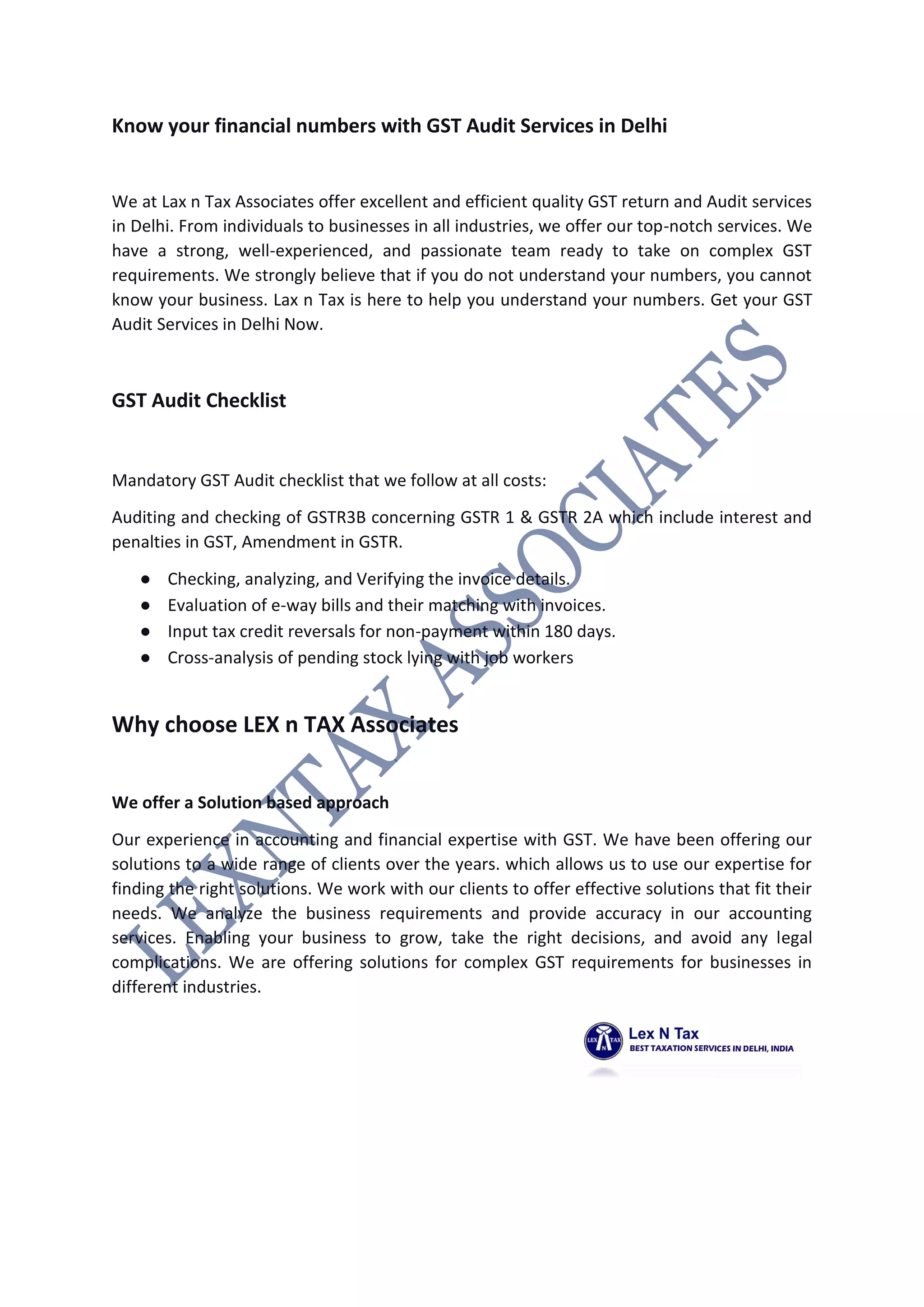 GST Audit | PDF