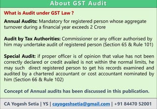 GST Audit & Annual Return | PDF | Business Accounting & Finance | Business