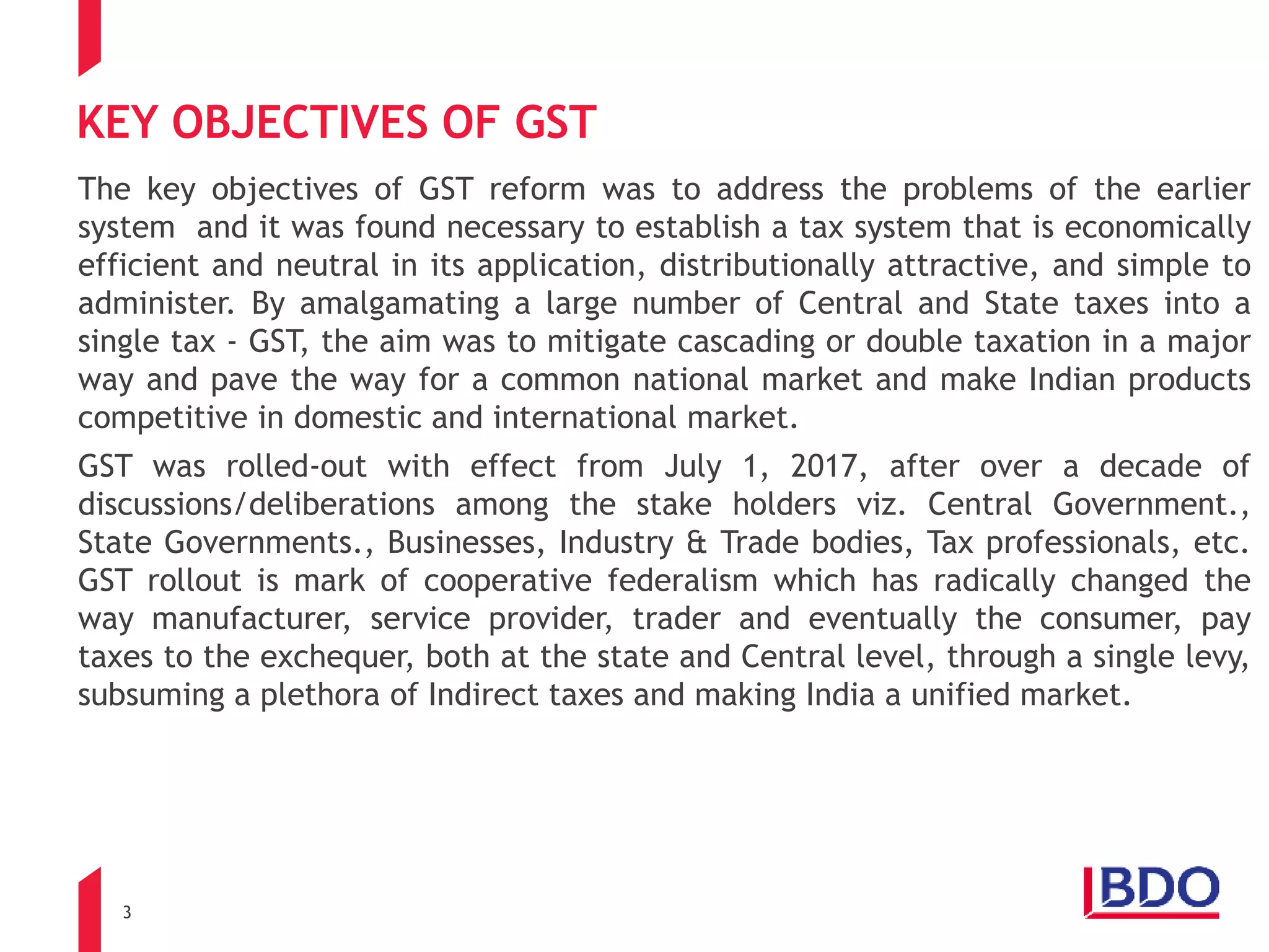 Gst basic design and key differentiators | PPT