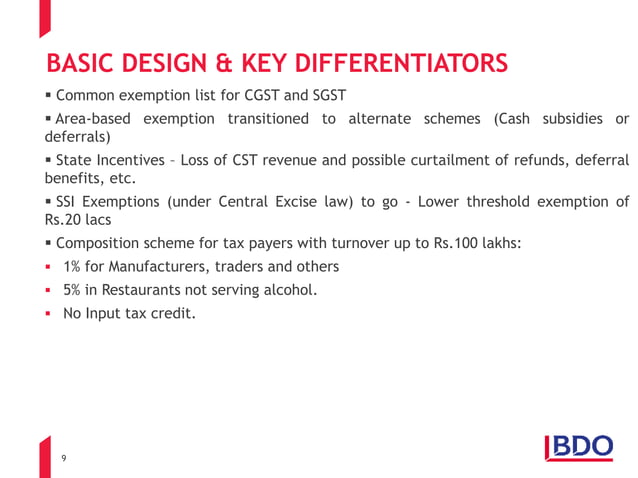 Gst basic design and key differentiators | PPT