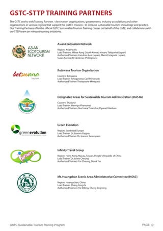 GSTC Sustainable Tourism Training Program Overview for Destination ...
