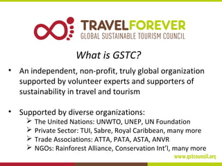 GSTC - Setting Standards for Sustainable Tourism | PPT