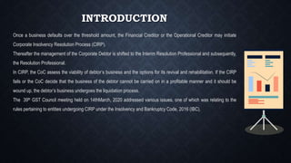 GST Compliance for Companies undergoing CIRP.pptx