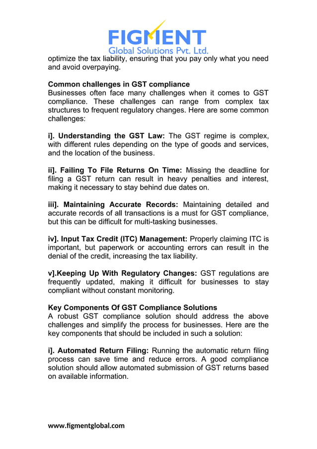 GST Compliance Solutions Simplifying Your Tax Journey.docx