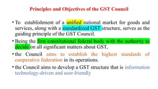 GST Council-Structure of the GST Council | PPTX