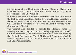GST Council - Vision, Mission and Functions.pptx