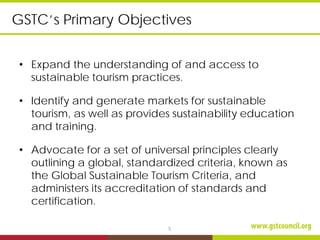 GSTC Sustainable Presentation at CruiseShippingMiami | PDF