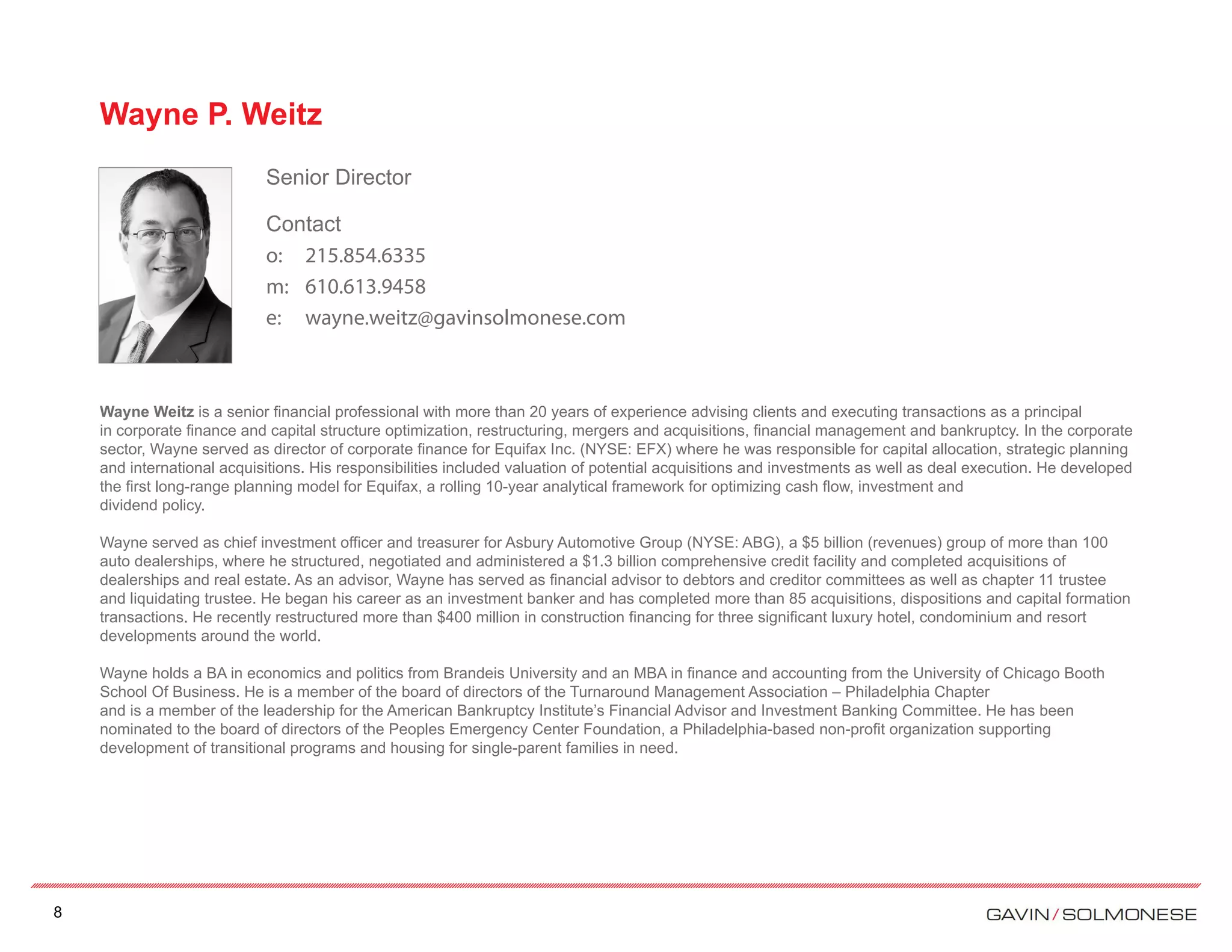 The Gavin/Solmonese Team | PDF