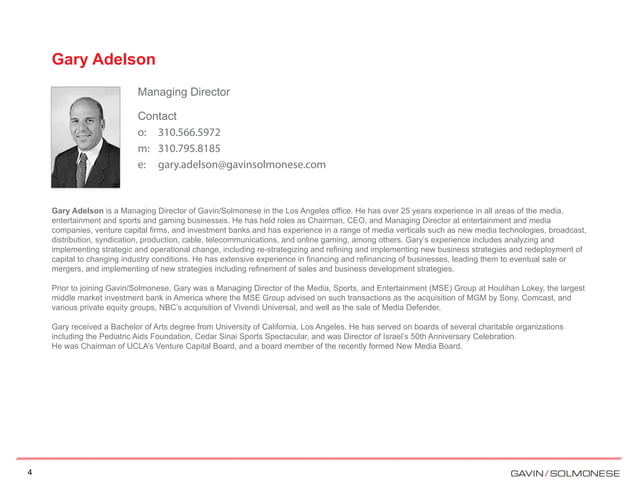 The Gavin/Solmonese Team | PPT