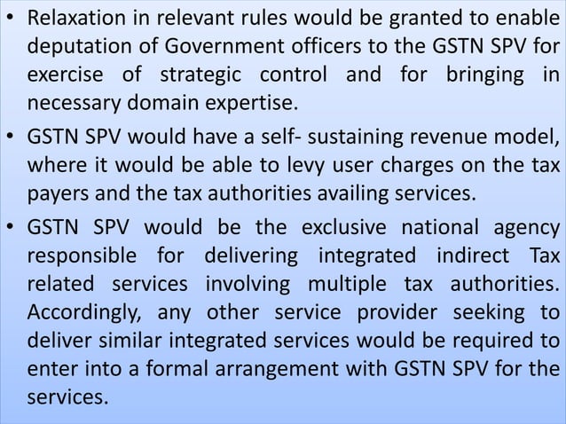 GOODS AND SERVICE TAX NETWORK (GSTN) | PPTX