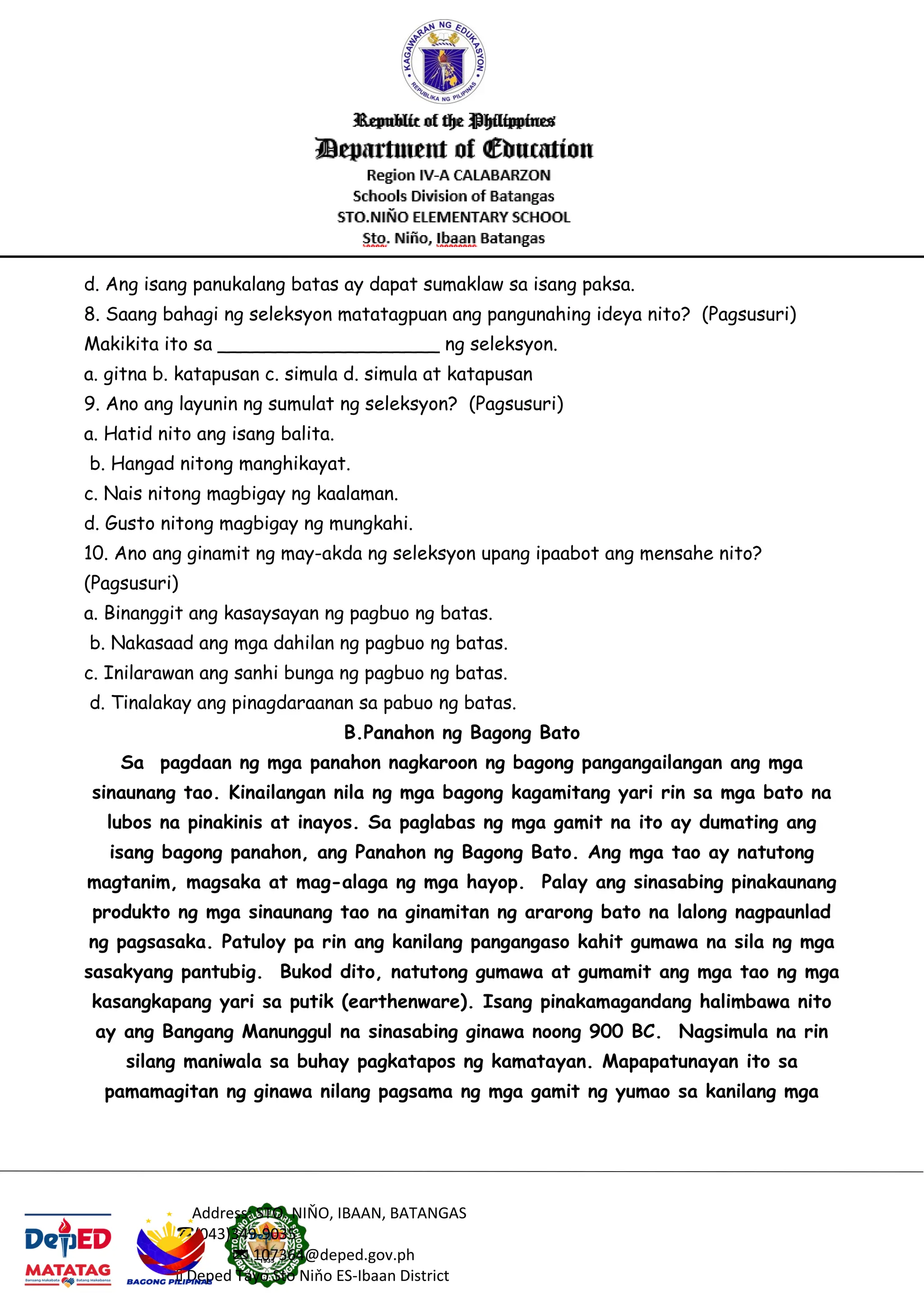 Group Screening Test GRADE 6 - FILIPINO.docx