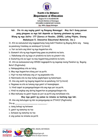 Group Screening Test GRADE 6 - FILIPINO.docx