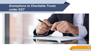 Gst Impact On Charitable Trust | PPTX