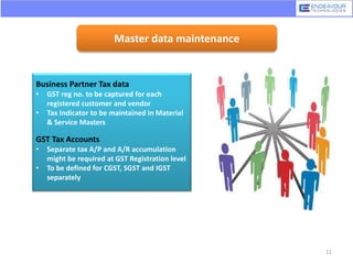 Gst implementation road map by endeavour technologies | PPT