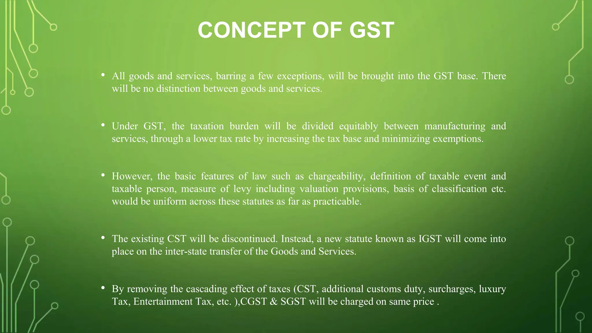 GST Indirect taxation for bcom general.pptx