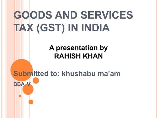Gs tin india | PPT