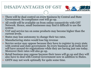 Gst in india | PPTX