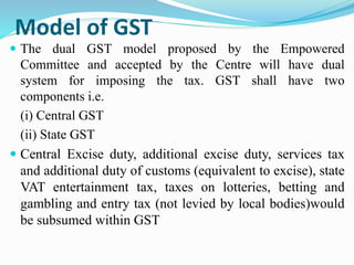 GST in India | PPTX