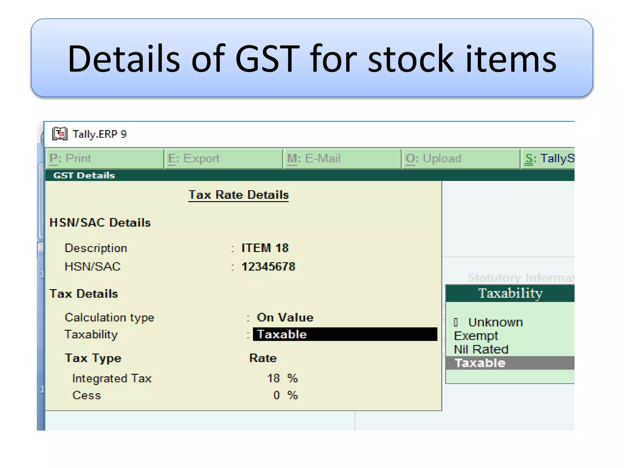 Gst in tally | PPTX