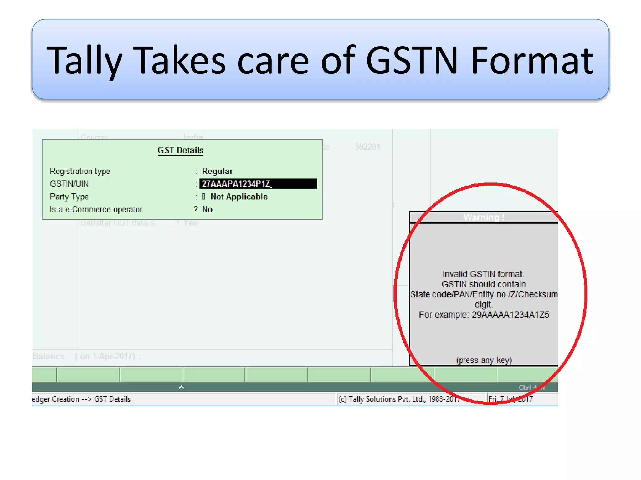 Gst in tally | PPTX