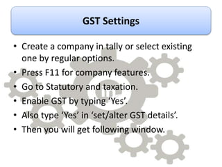Gst in tally | PPTX