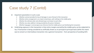 GST on intermediary services - Case study approach | PPTX