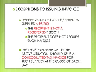 GST Tax Invoice Rules | PPT