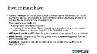 Gst invoice service | PPTX