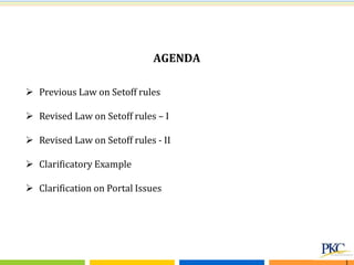 GST ITC Set Off rules(Priority of adjustment) | PPTX