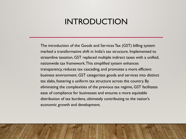 GST mini project presentation with data. | PPTX