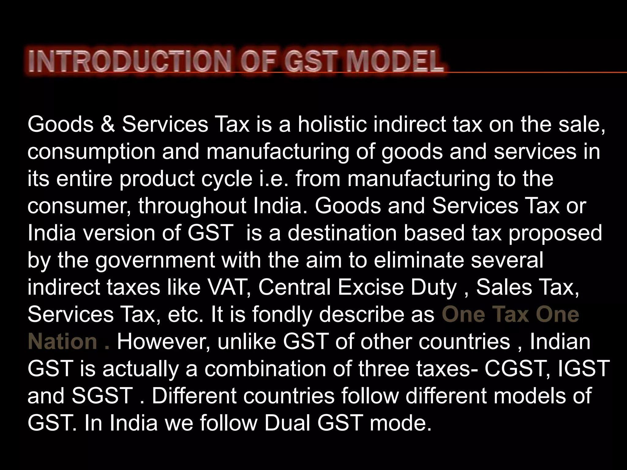 GST Model | PPTX