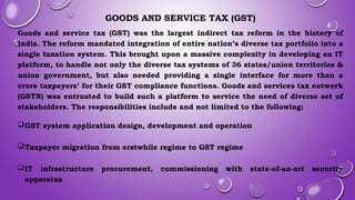 GST NETWORK IN Goods and Services Taxptx | PPT