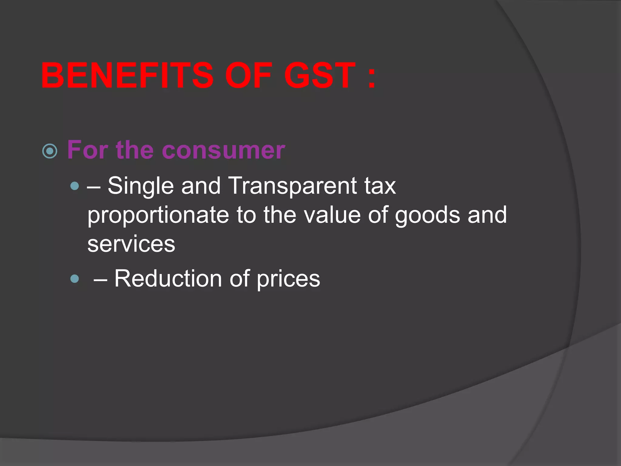 Impact of GST on Indian Economy | PPTX