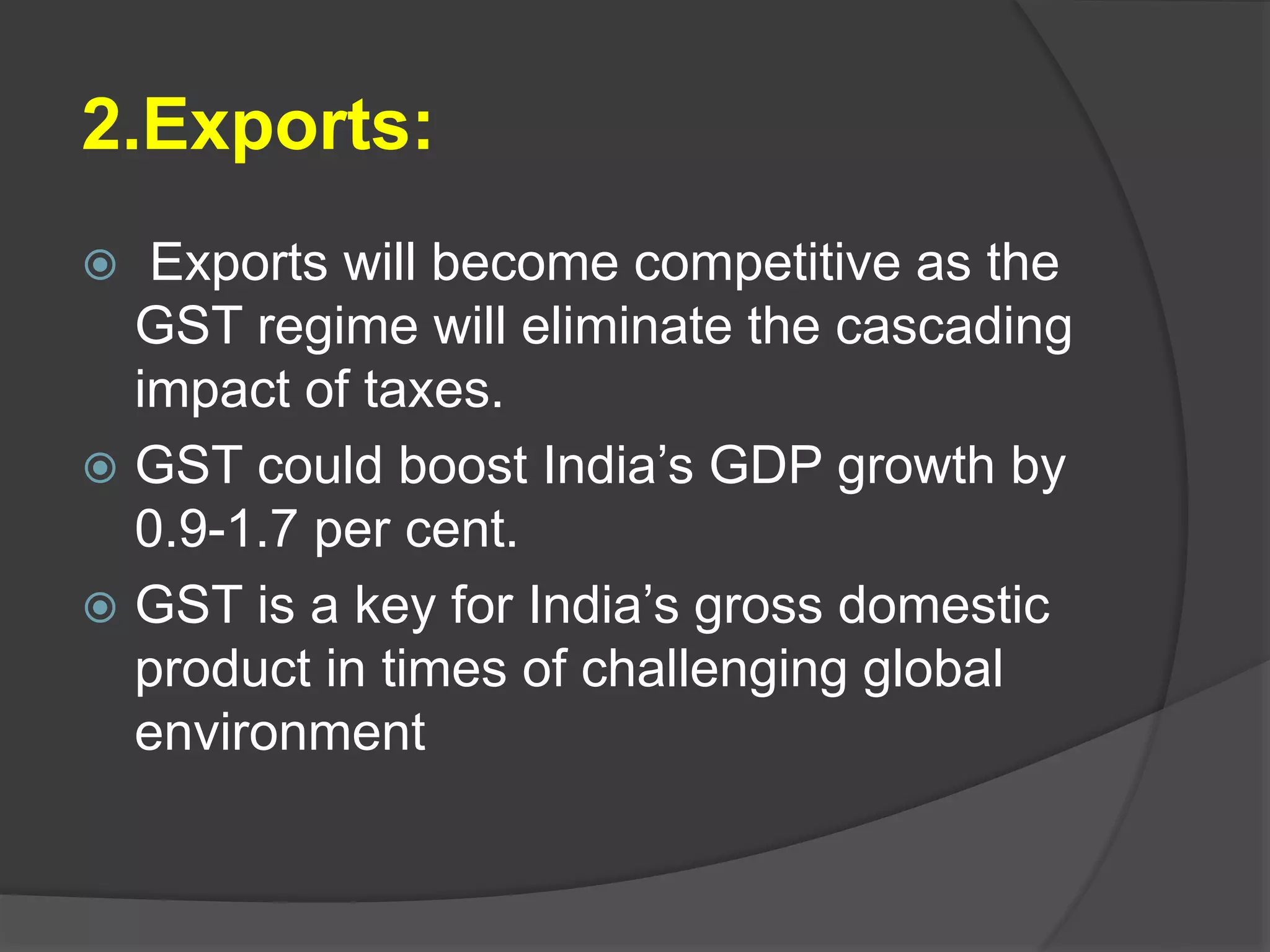 Impact of GST on Indian Economy | PPTX