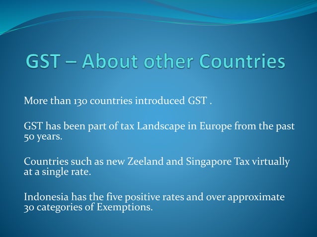 All about GST | PPT