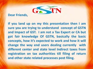 GST and GSTN Goods and Service Tax Network | PDF | Personal Taxes ...