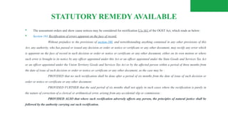 GST presentation for corporation gst demand | PPTX