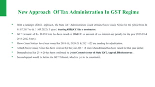 GST presentation for corporation gst demand | PPTX
