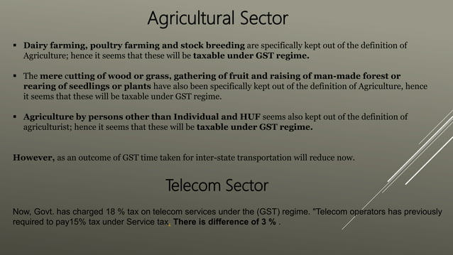 Gst one nation one tax | PPTX | Agriculture | Industries