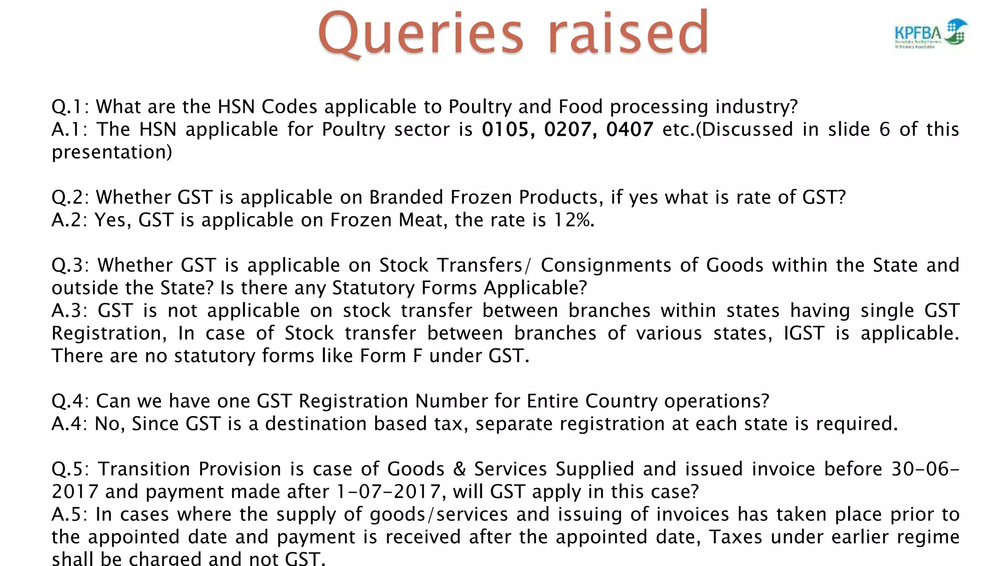 GST on Poultry Sector | PPTX | Agriculture | Industries