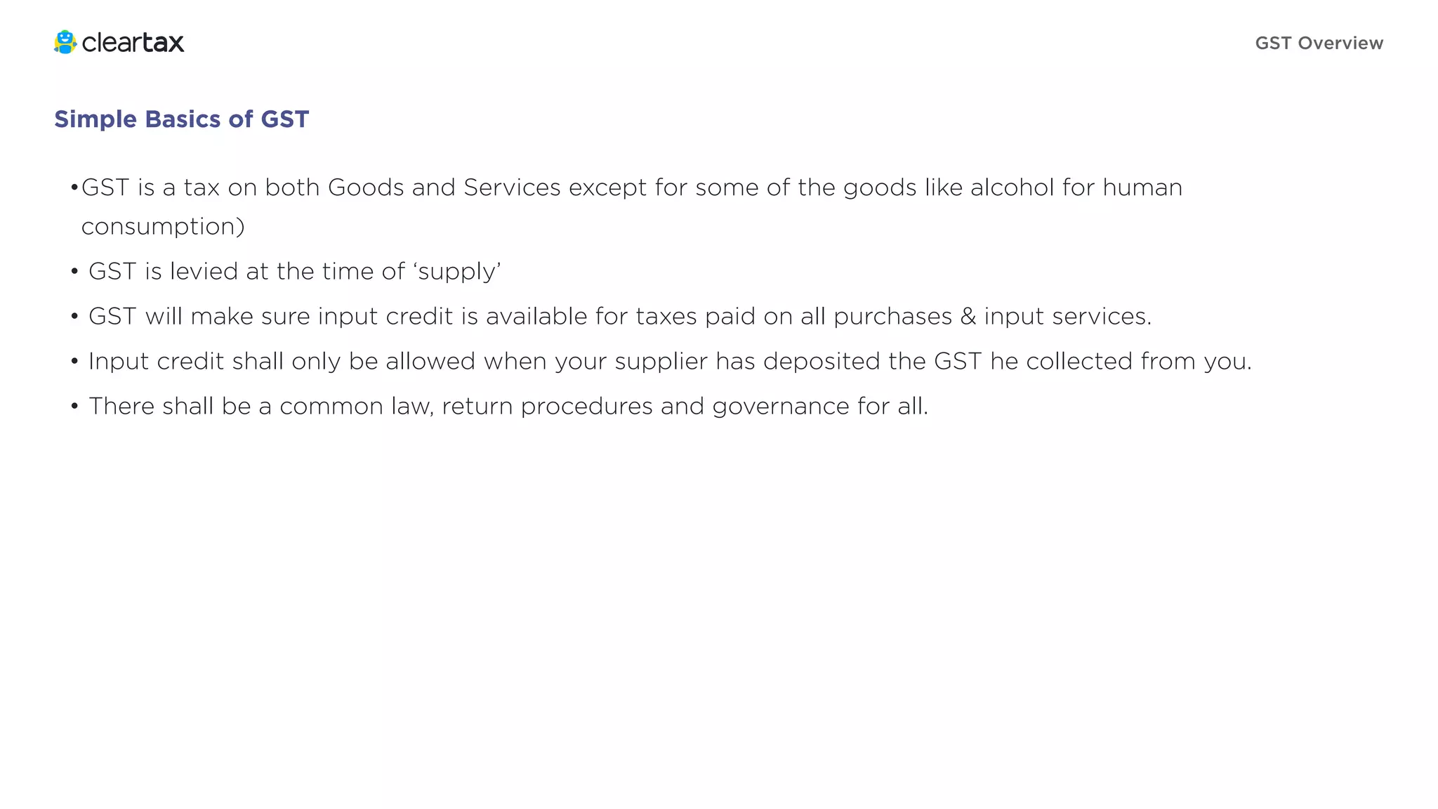 GST Overview - Know about Goods and Service Tax in India | PDF