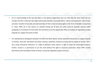 GST Paper - GST on TDR | PDF