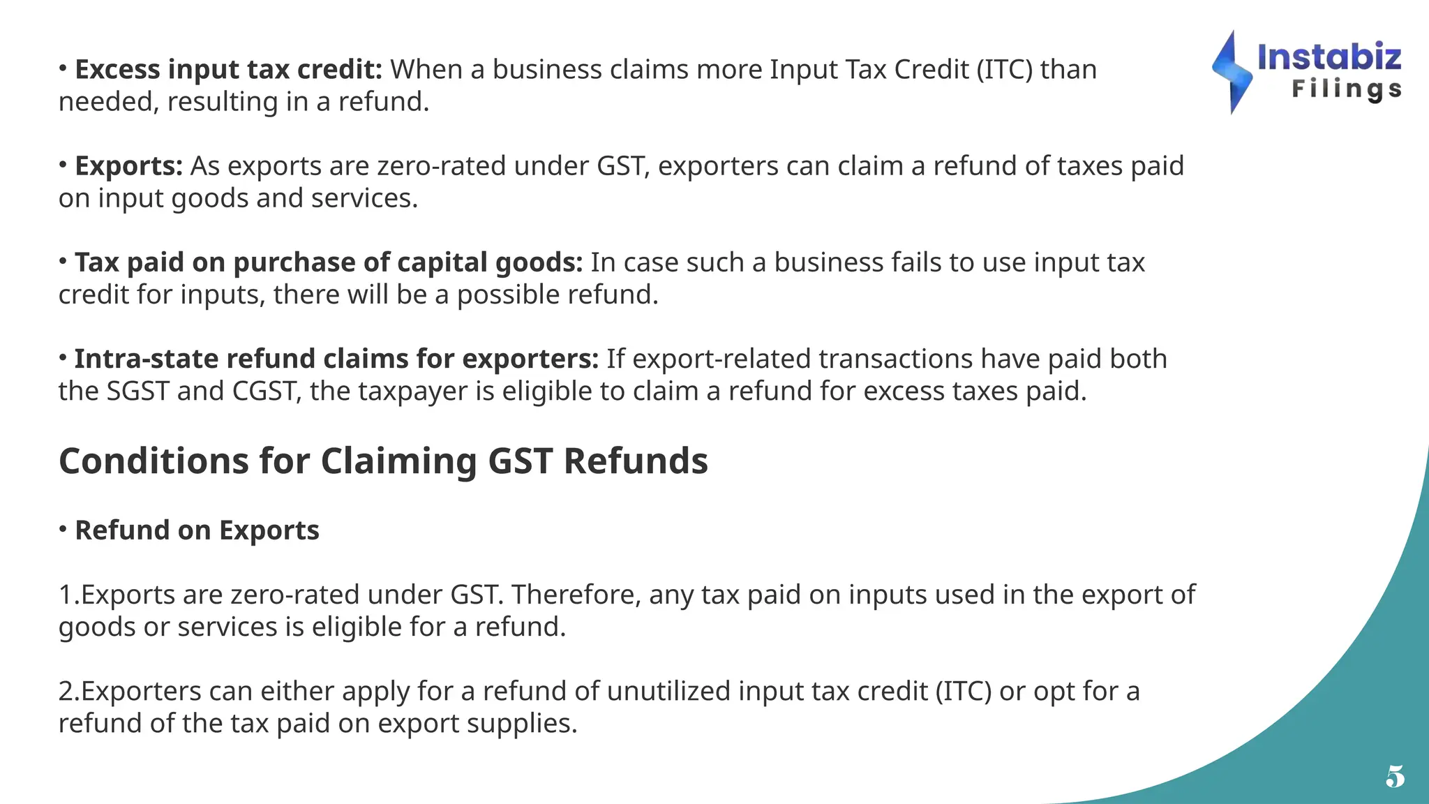 A Guide to GST Refunds: Process and Management | PPTX
