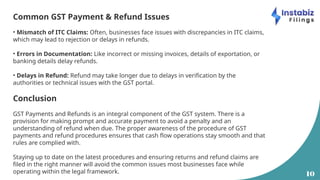 A Guide to GST Refunds: Process and Management | PPTX