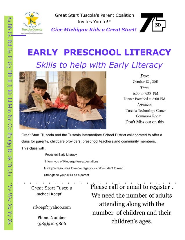Literacy Event | PDF | Daycare and Pre-School | Parenting