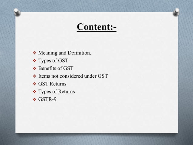 Gst ppt | PPTX