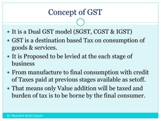 GST PPT BY BHANSALI & SHETH TAXPERTS | PPT