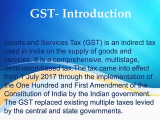 Gst ppt | PPT